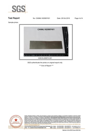 Iron-SGS Report.PDF | Chemistry | Science