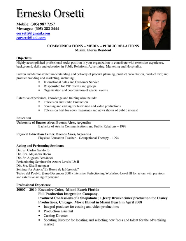 Ernesto_Orsetti_Resume_Media-2 | PDF