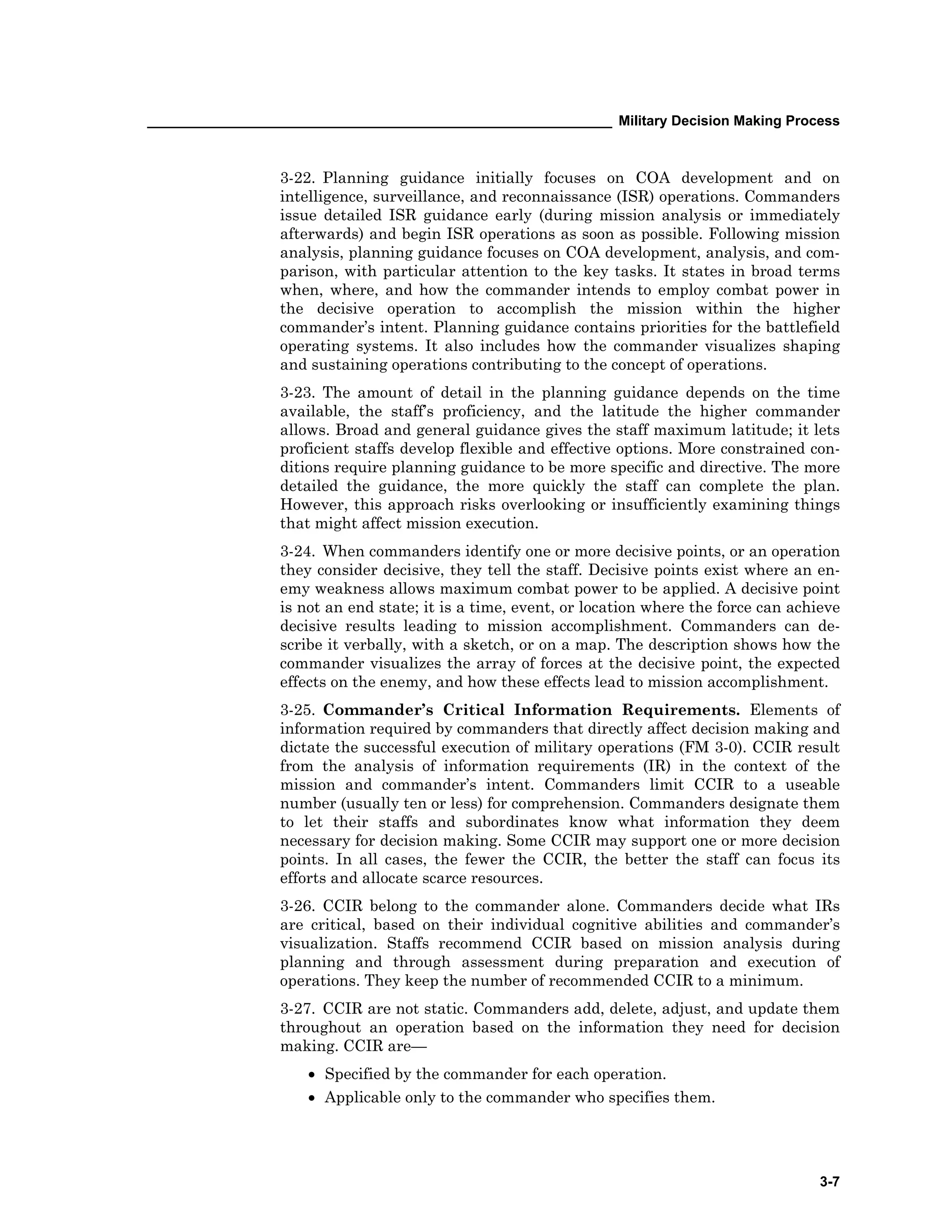 FM 5-0 - Army Planning & Orders Production | PDF