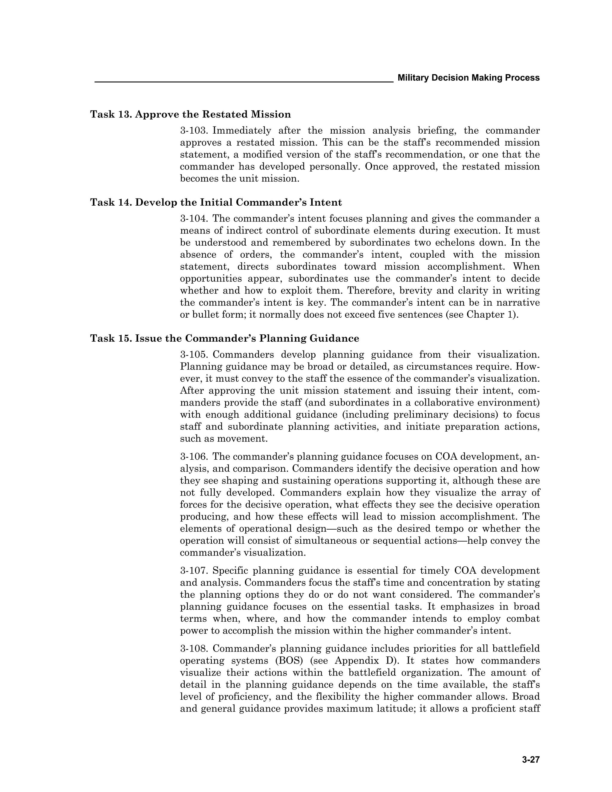 FM 5-0 - Army Planning & Orders Production | PDF