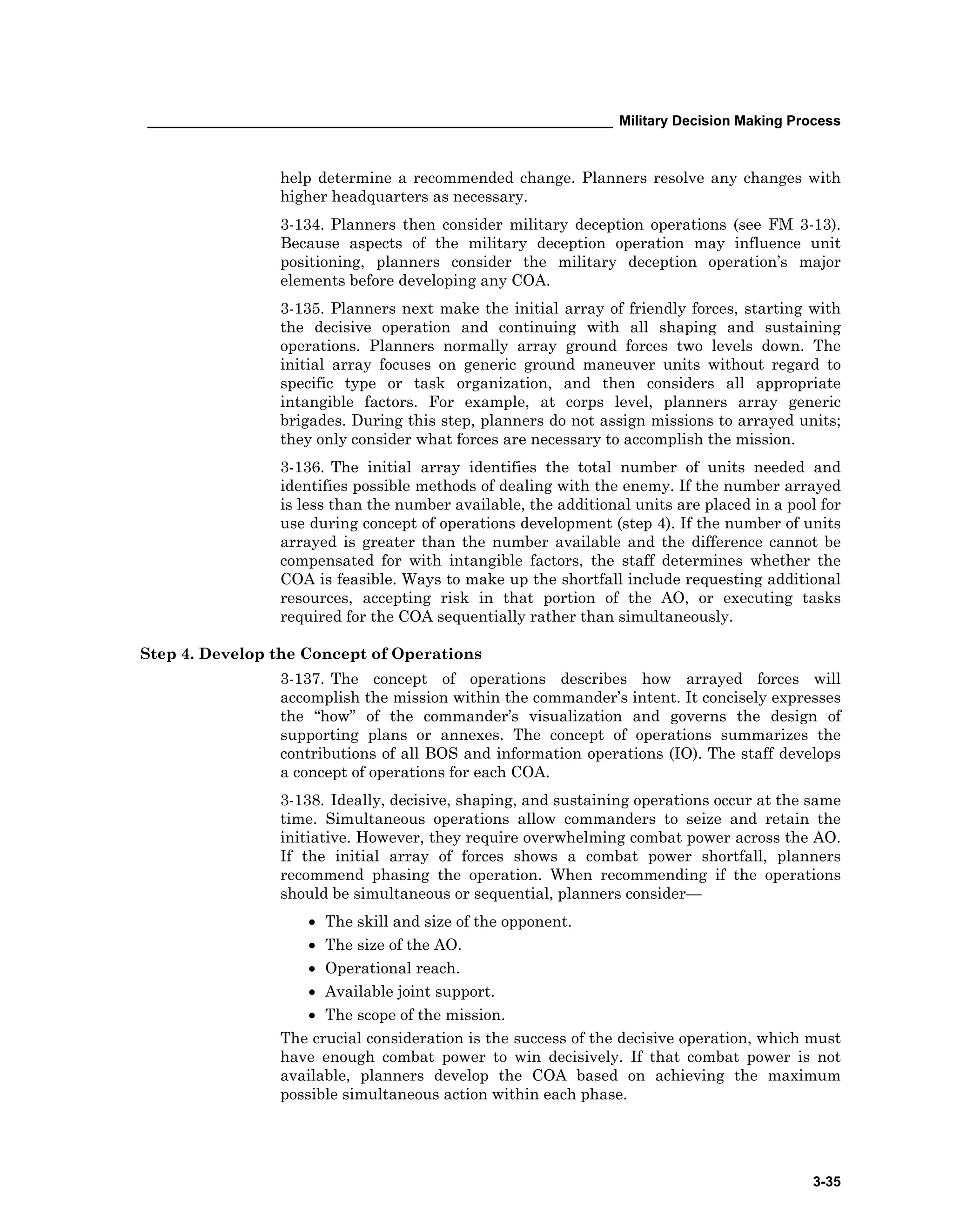 FM 5-0 - Army Planning & Orders Production | PDF