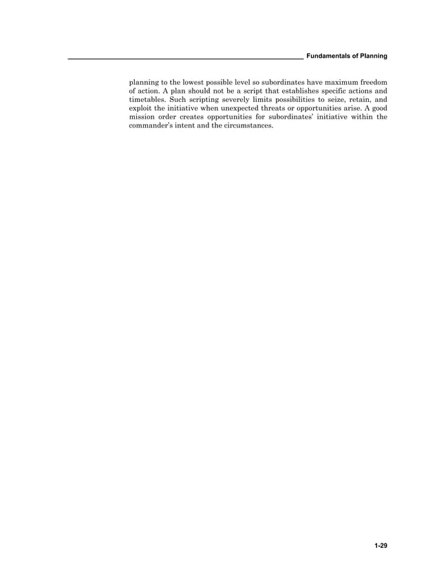 FM 5-0 - Army Planning & Orders Production | PDF