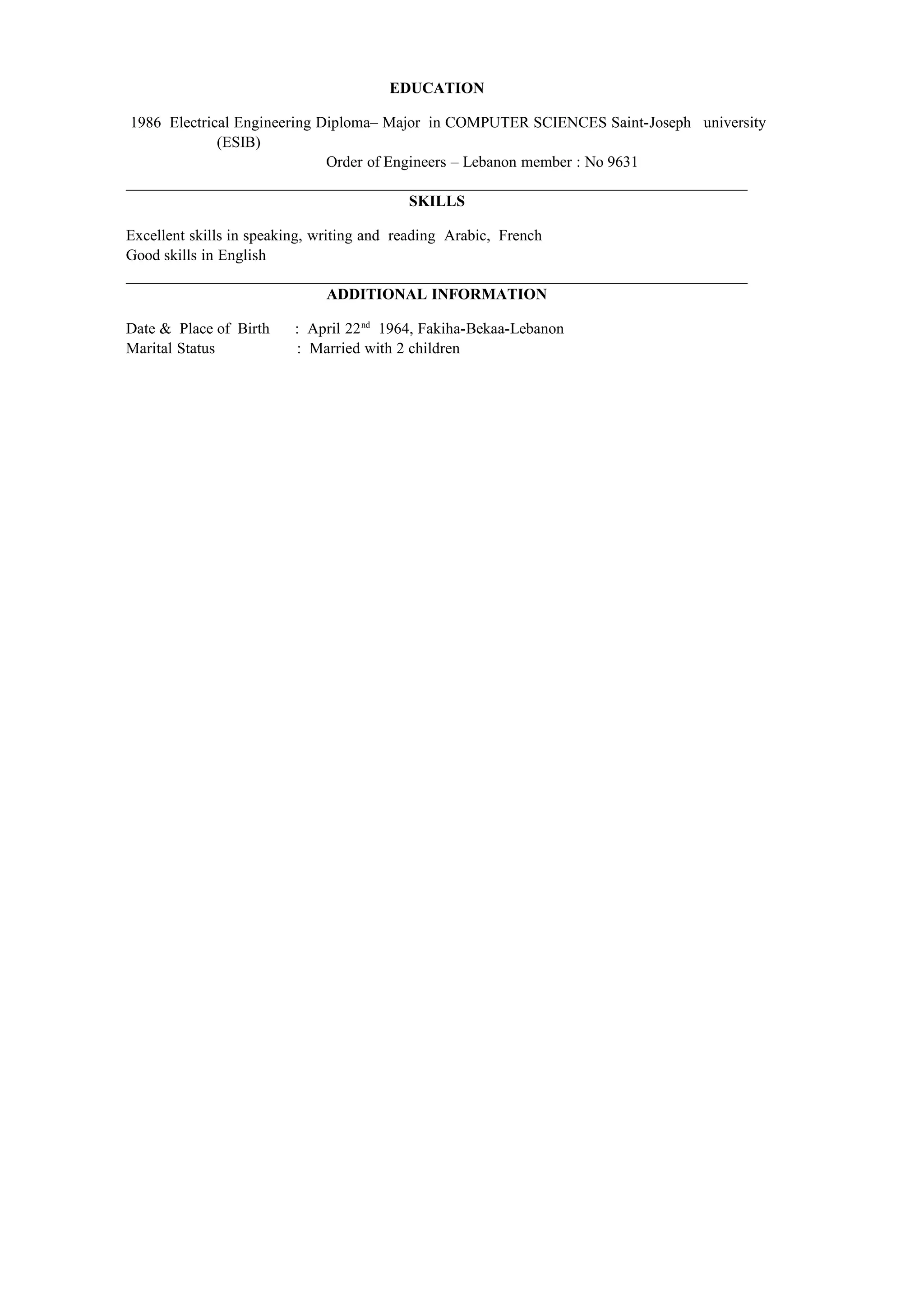 CV Georges N Mrad.DOC