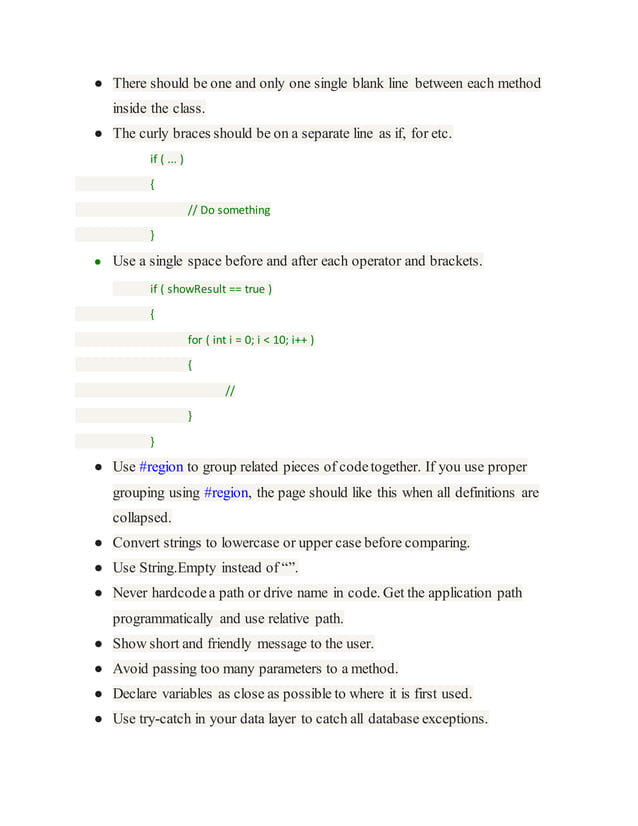 CodingStandardsDoc | PDF