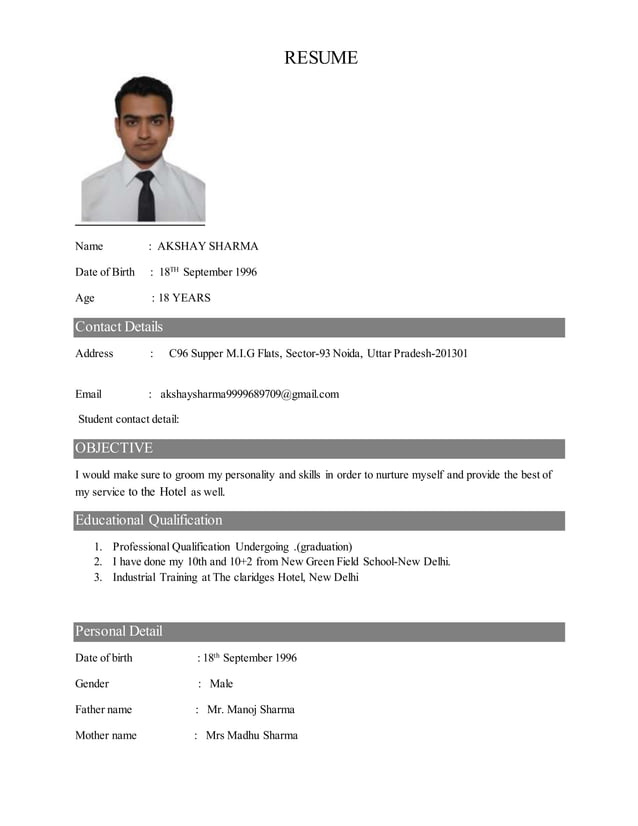 Akshay Sharma CV | PDF