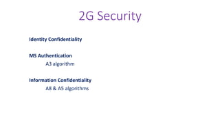 OJT 2G and 3G Security | PPTX