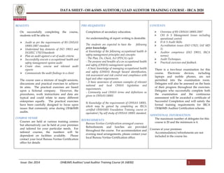 IRCA 2020-OHSMS Lead Auditor training-A16830 | PDF