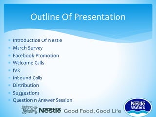Nestle Water Presentation | PPTX