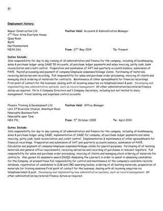 Lynne Robinson CV-2014 | PDF