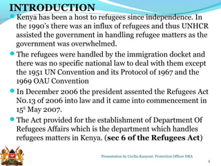REFUGEE PROTECTION IN KENYA | PPT