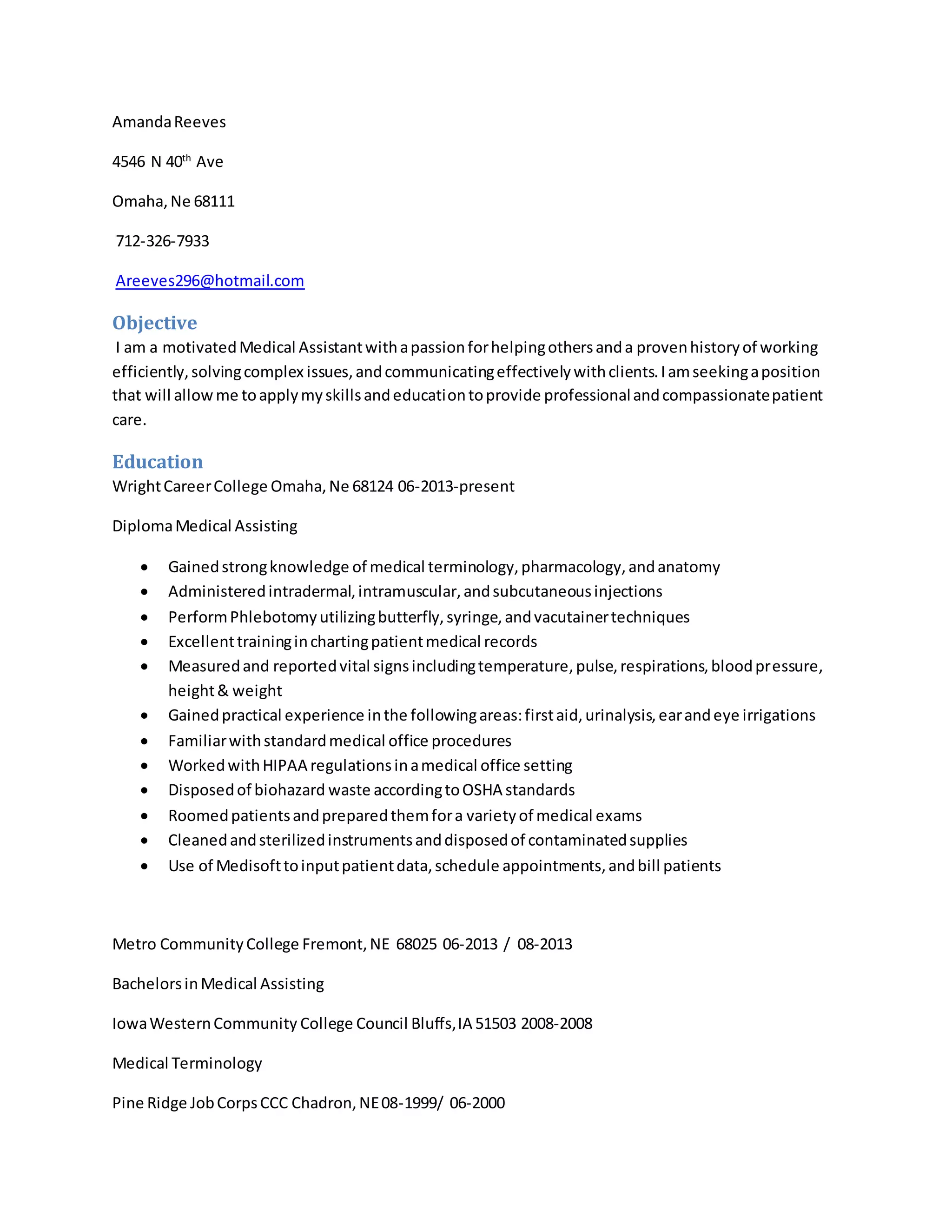 Amanda Reeves resume'-3 | DOCX