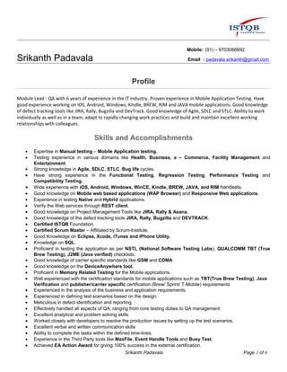 Padavala Srikanth _Resume | DOC