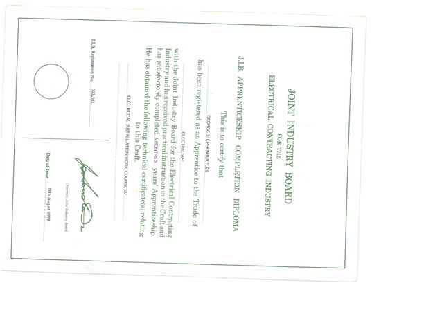 JIB Electrical Completion Diploma | PDF