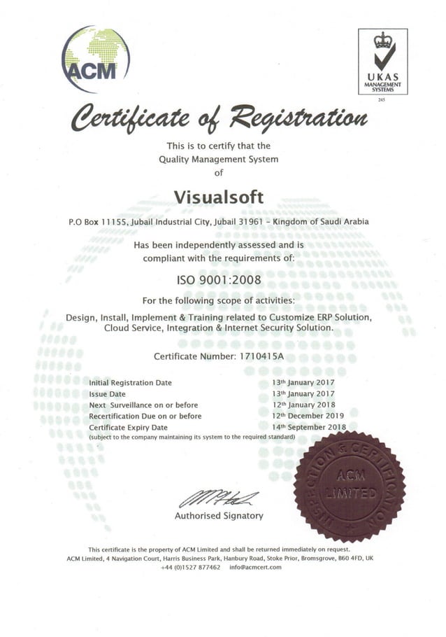 ISO9001#Visualsoft | PDF