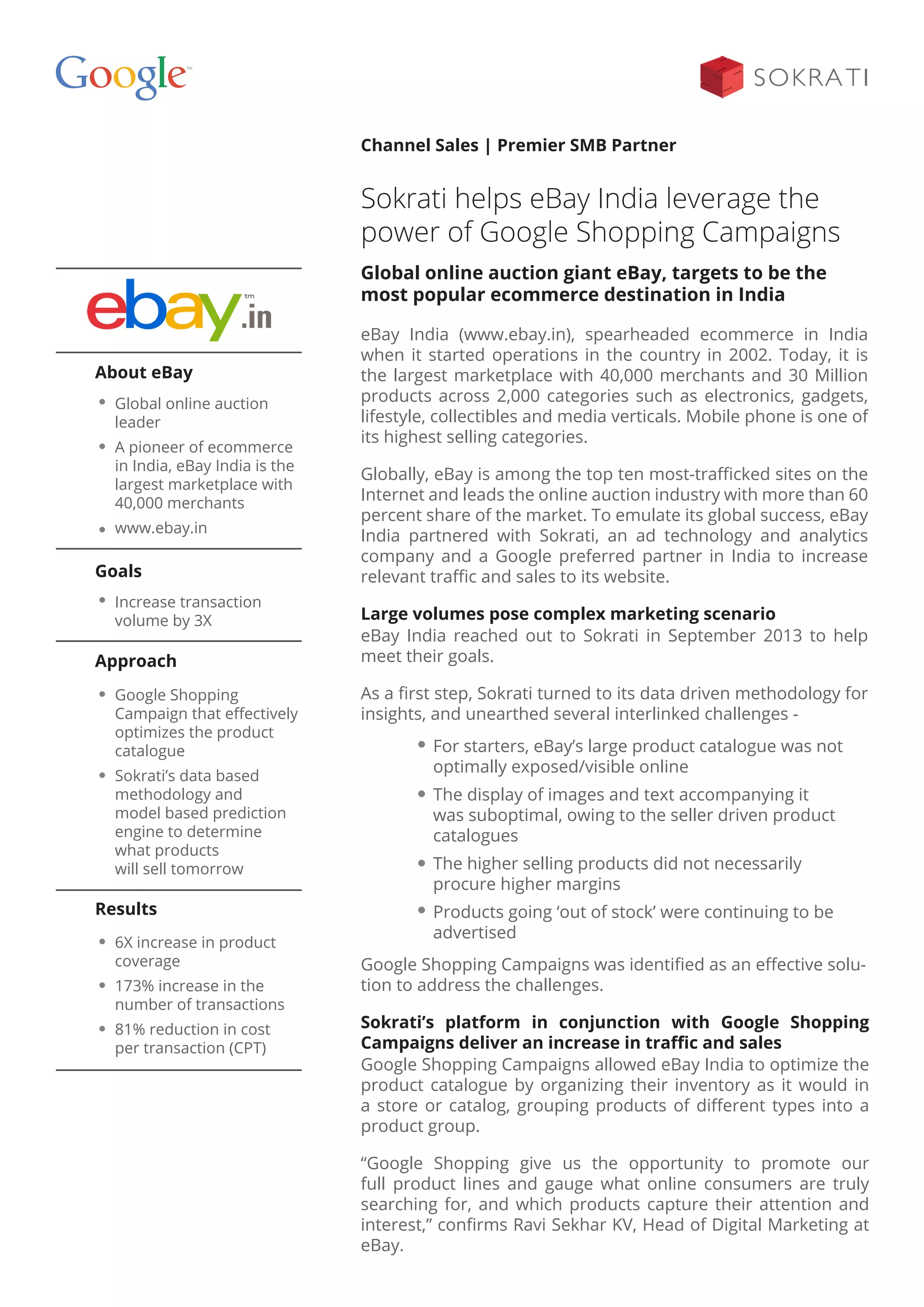 eBay case study | PDF | Internet | Computing