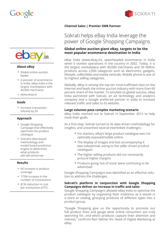 eBay case study | PDF | Internet | Computing