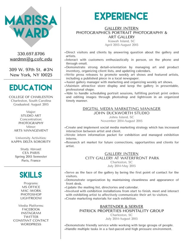 Marissa Ward Resume | PDF | Technology & Computing