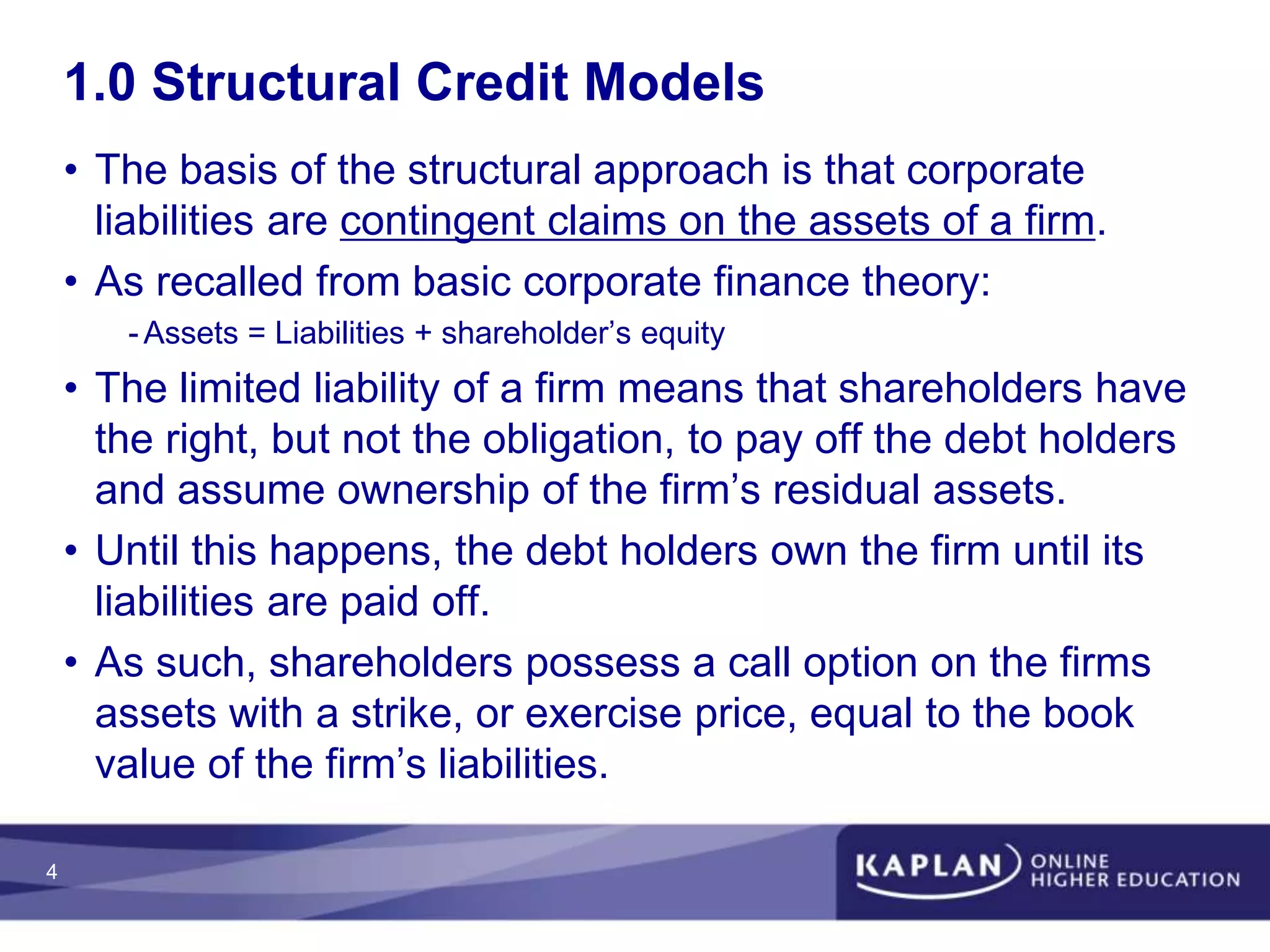 9_Advanced Credit Risk Management Methods | PPTX