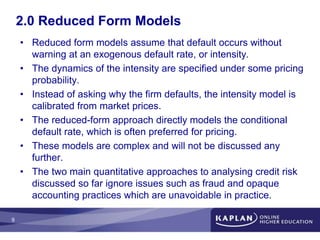 9_Advanced Credit Risk Management Methods | PPTX | Stocks and Bonds ...