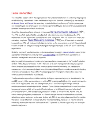 LEAN Manufacturing | DOCX