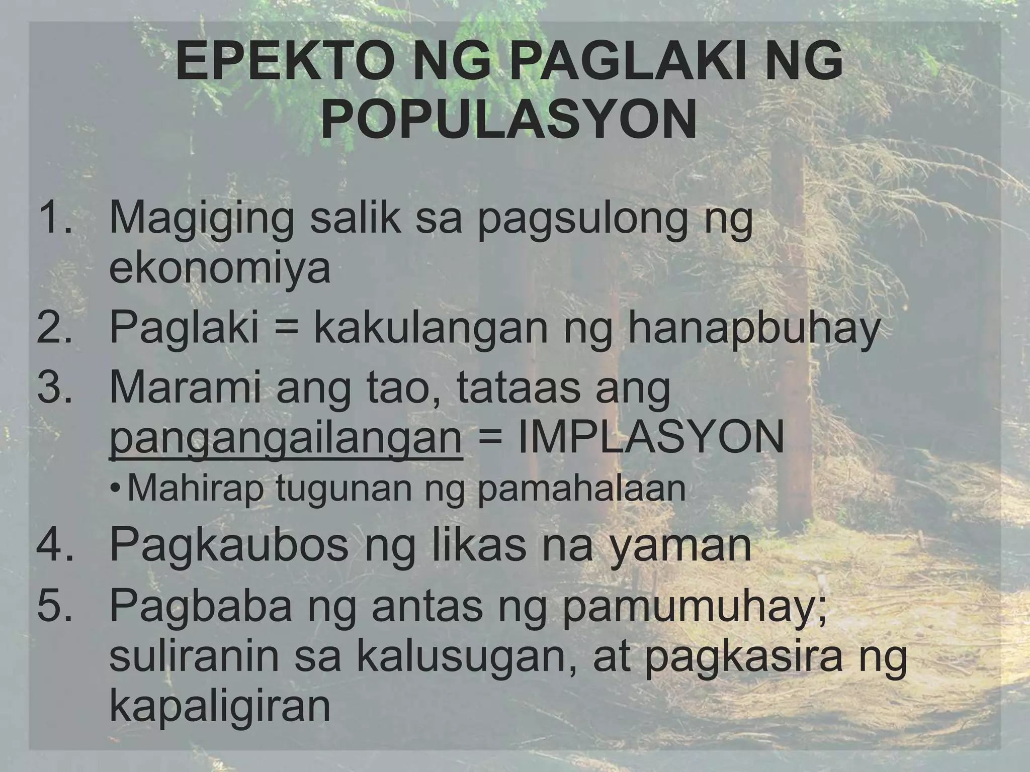 Limitasyon ng Likas na Yaman - Ekonomiks (Grade 9) | PPTX