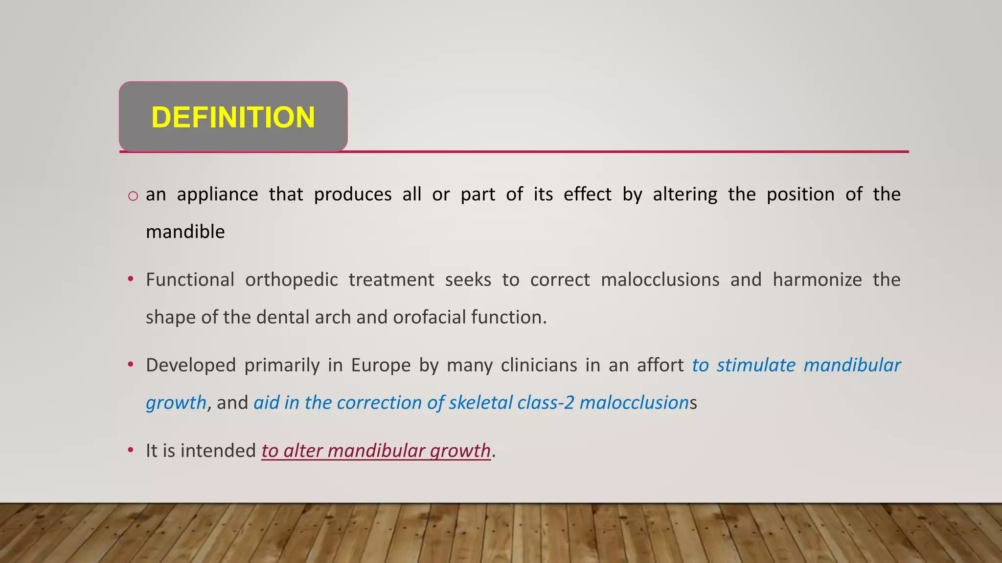 fixed functional appliances | PPTX