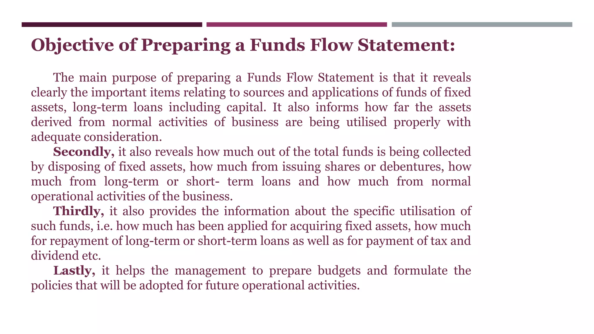 FFA- Statement of Schedule of Changes in Working Capital | PPTX