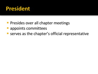 Ffa Officers And Their Duties | PPT
