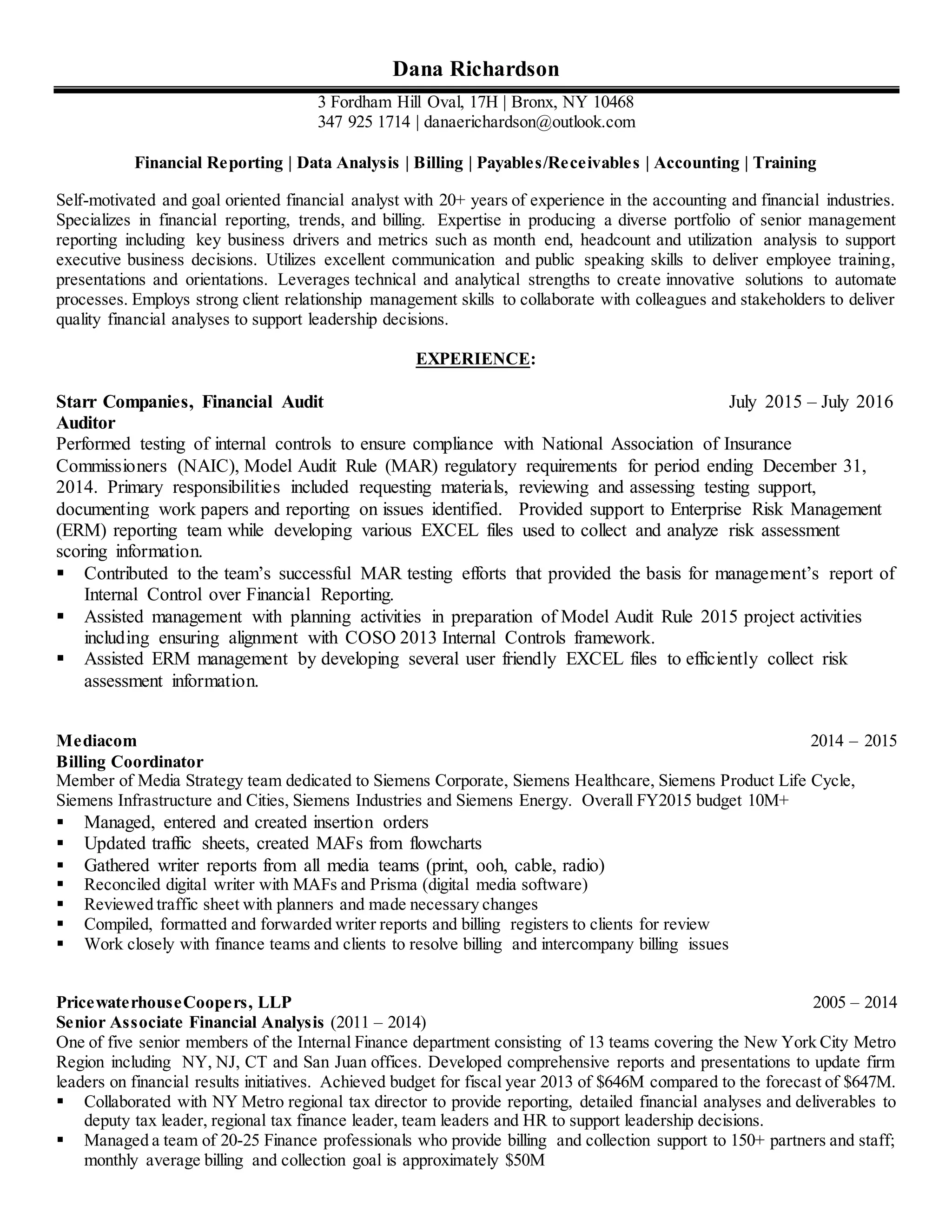 Dana_Richardson Resume | PDF