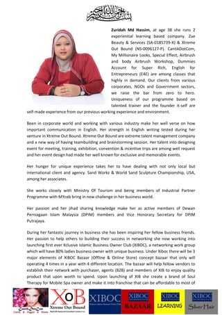 Zuridah Md Hassim profile | PDF | Pharmaceutical Industry | Industries