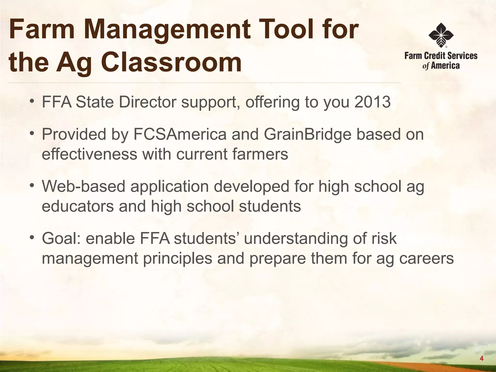 Farm management tool for the ag classroom | PPT | Agriculture | Industries