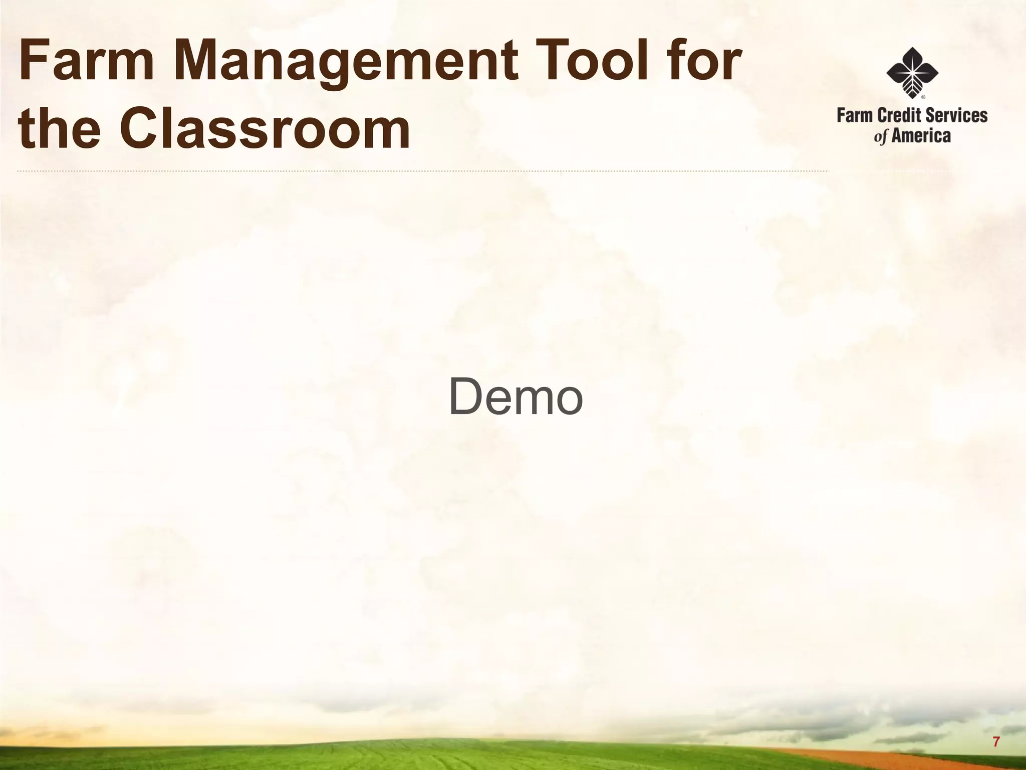 Farm management tool for the ag classroom | PPT | Agriculture | Industries