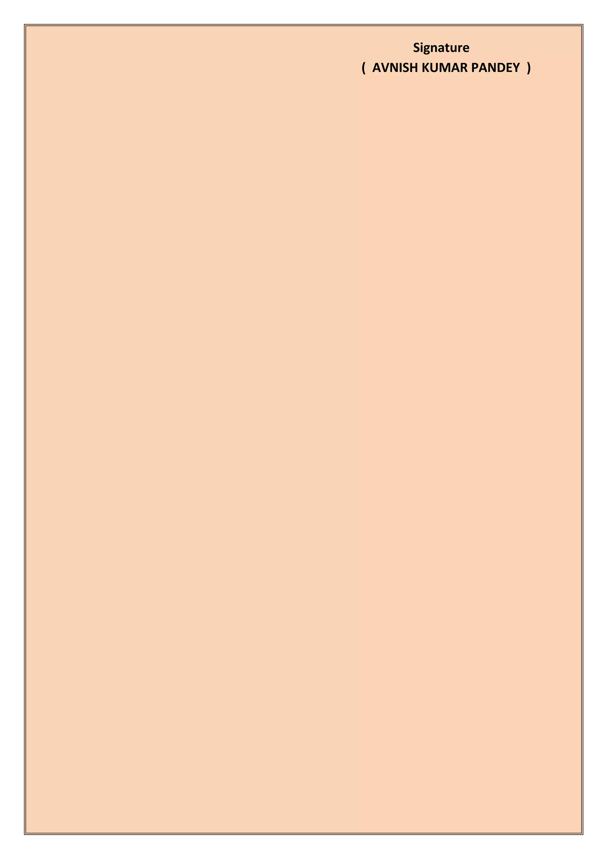 Avnish Pandey Resume | DOC