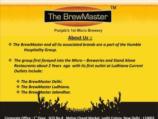 The BrewMaster Profile 170314 | PDF