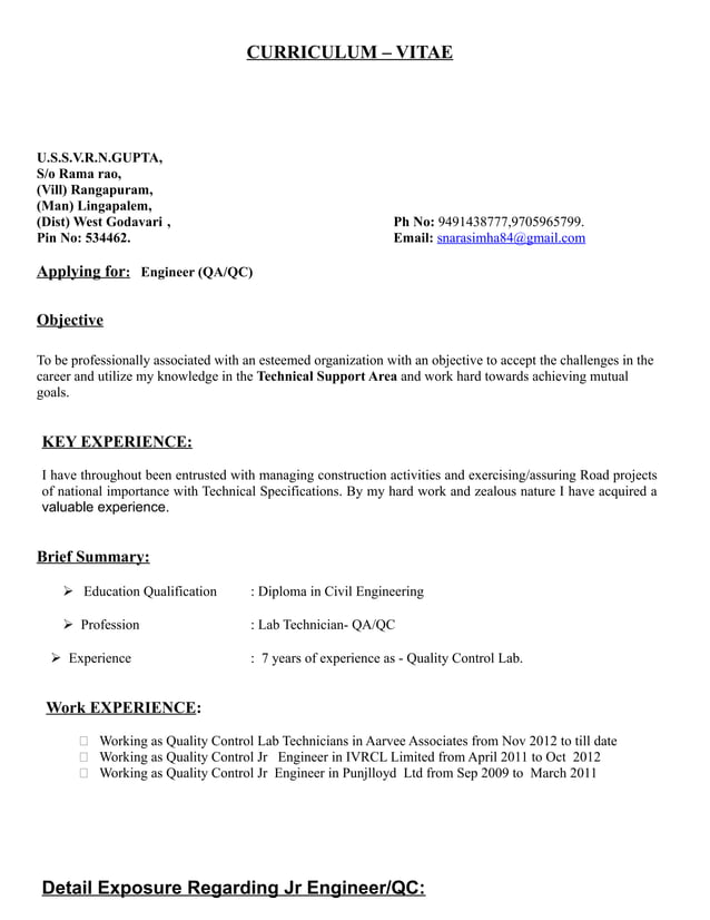 narasimha gupta updated cv | RTF