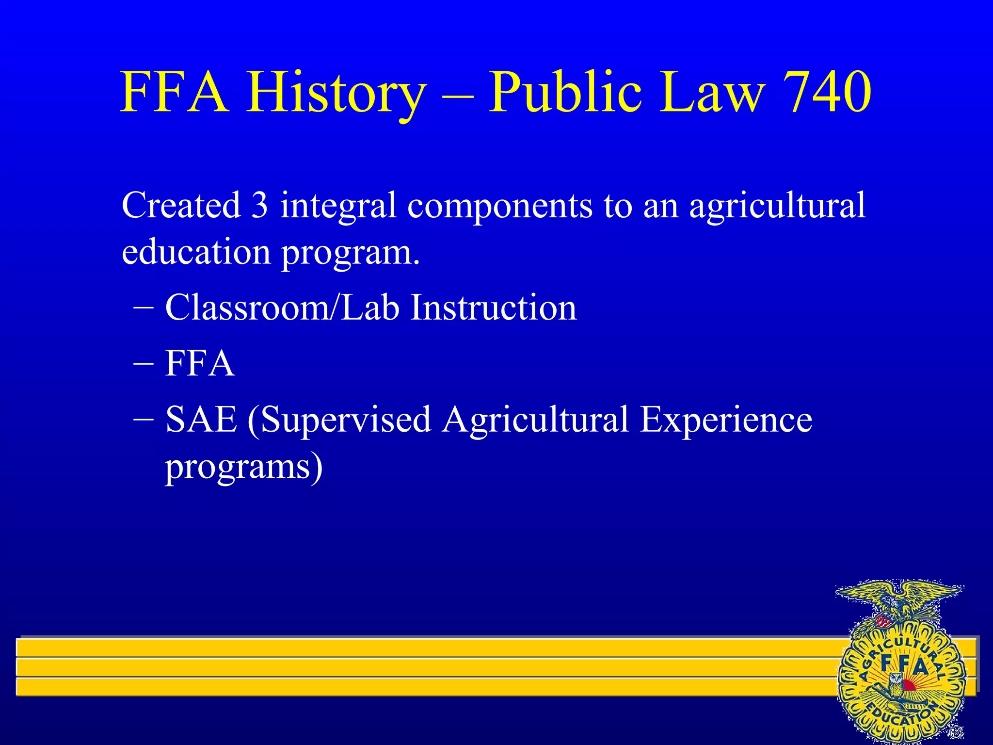 Ffa history | PPT
