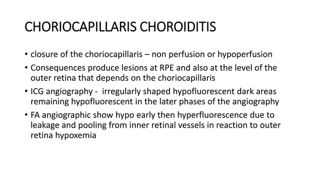 FFA and ICGA in posterior uveitis | PPTX