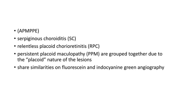 FFA and ICGA in posterior uveitis | PPTX