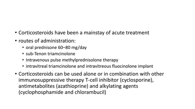 FFA and ICGA in posterior uveitis | PPTX