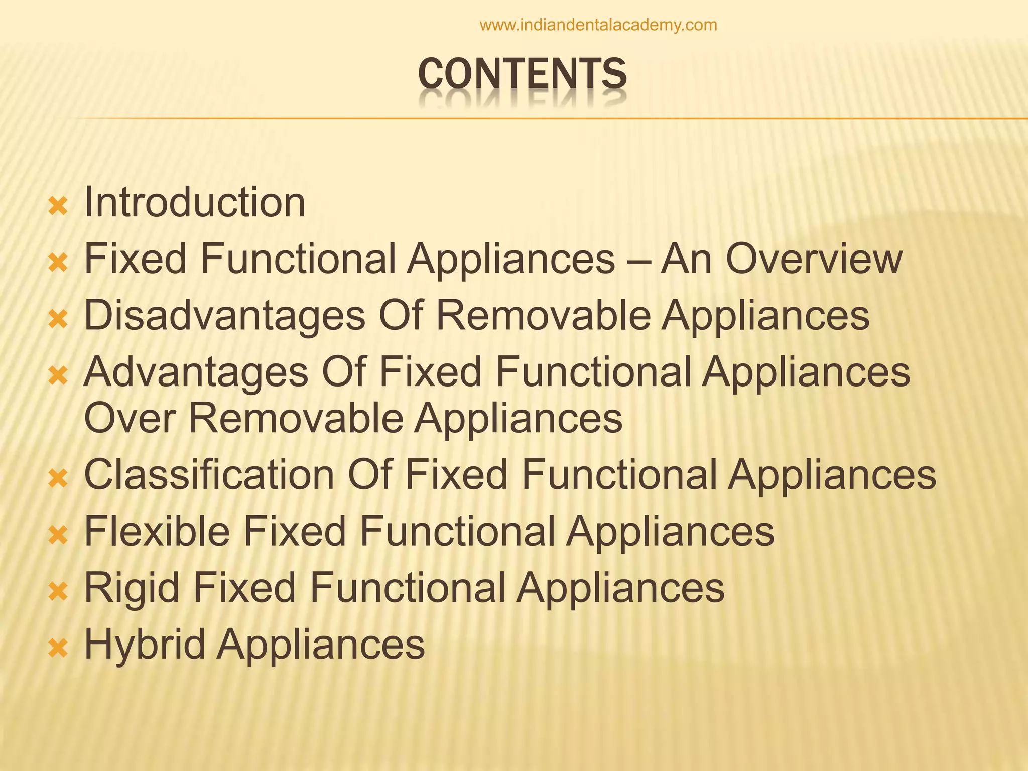 Fixed functional appliances/dental courses | PPT