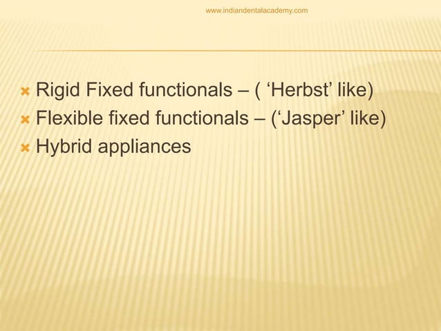Fixed functional appliances/dental courses | PPT