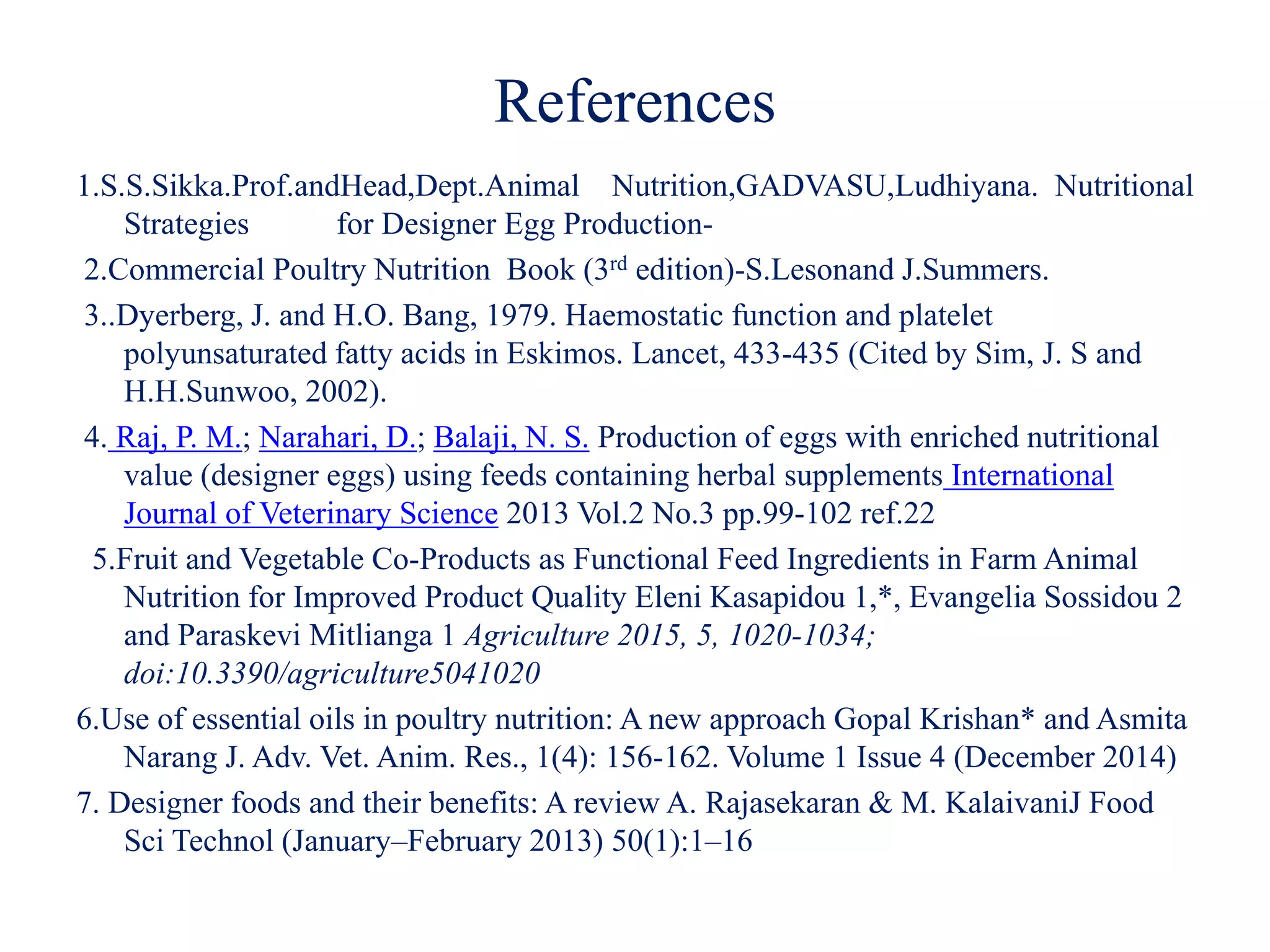 Designer/Functional and Organic Feeds and Importance | PPTX