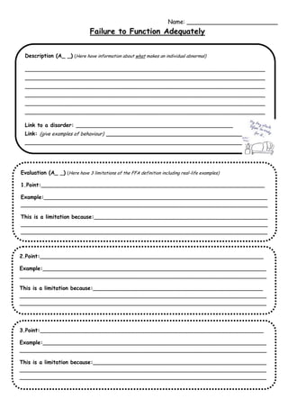 Ffa note sheet | PDF