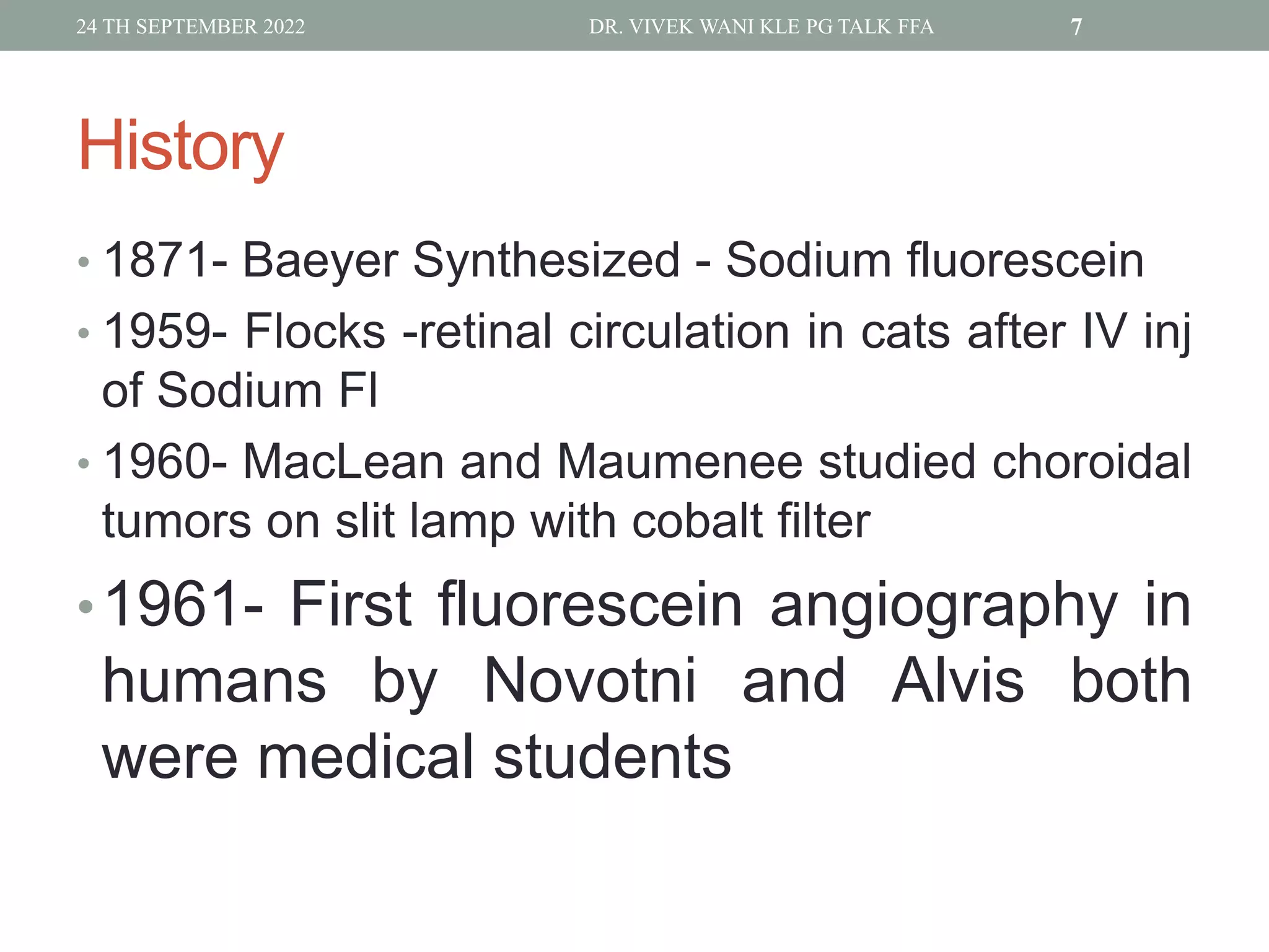 DR WANI'S TALK ON Fundus fluorescein angiography for post graduates .pptx