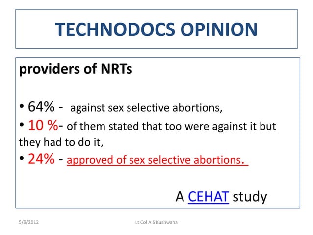 Female Feticide | PPTX | Infertility | Reproductive Health