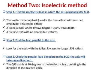 lecture on cardiac Axis on ecg for nurses | PPTX