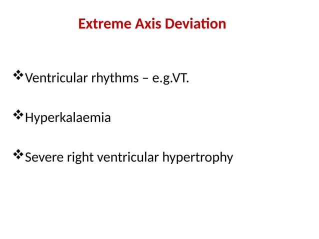 lecture on cardiac Axis on ecg for nurses | PPT
