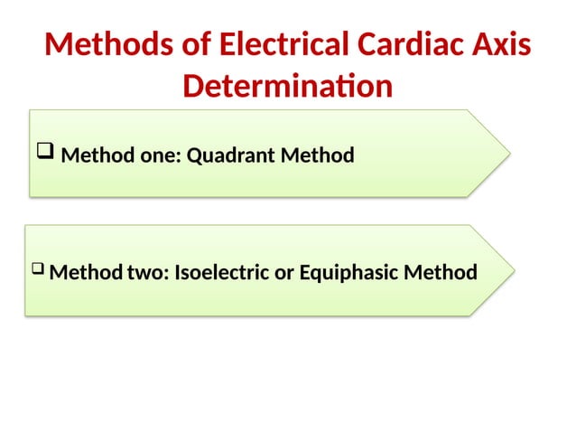 lecture on cardiac Axis on ecg for nurses | PPT