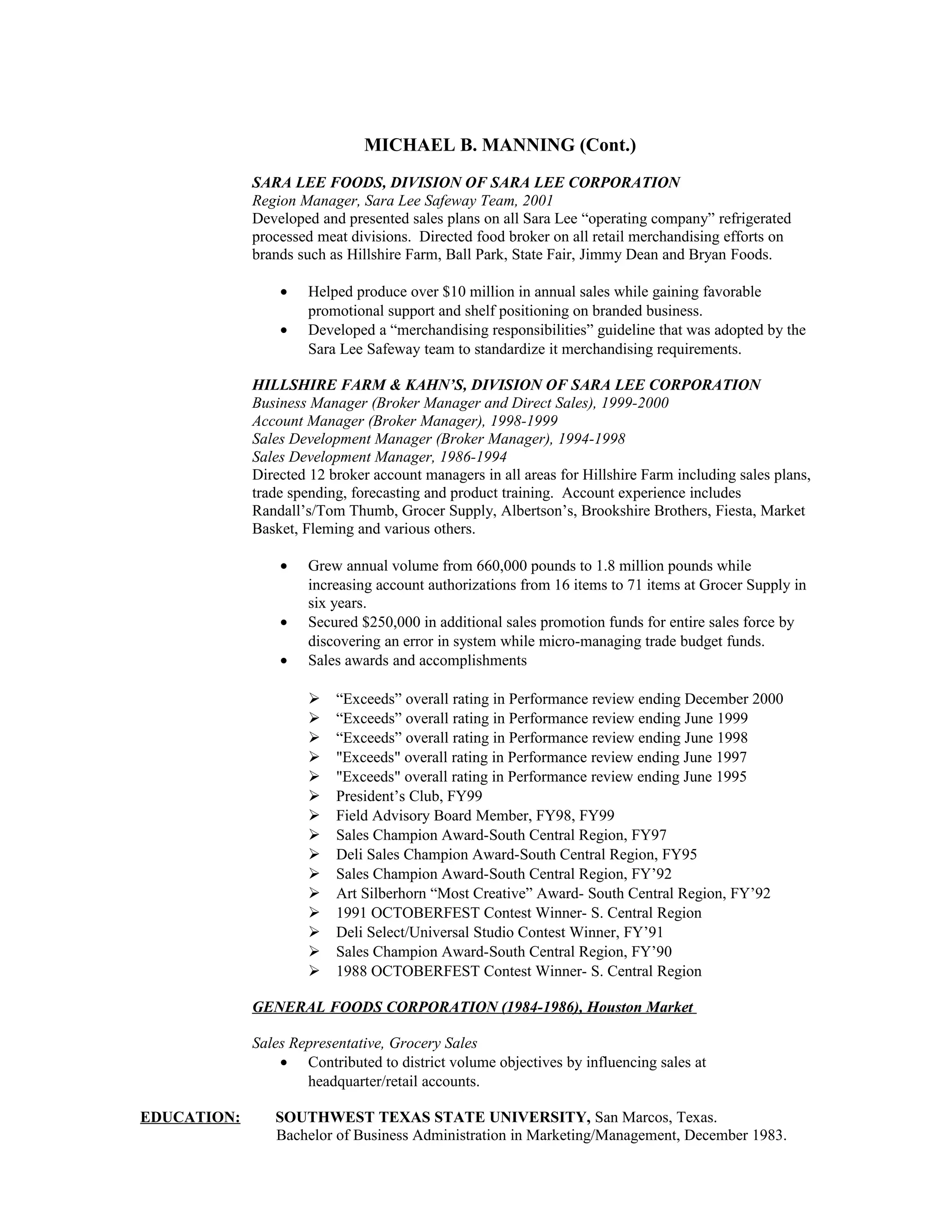 MikeBinkManning-Resume' Linkin | PDF