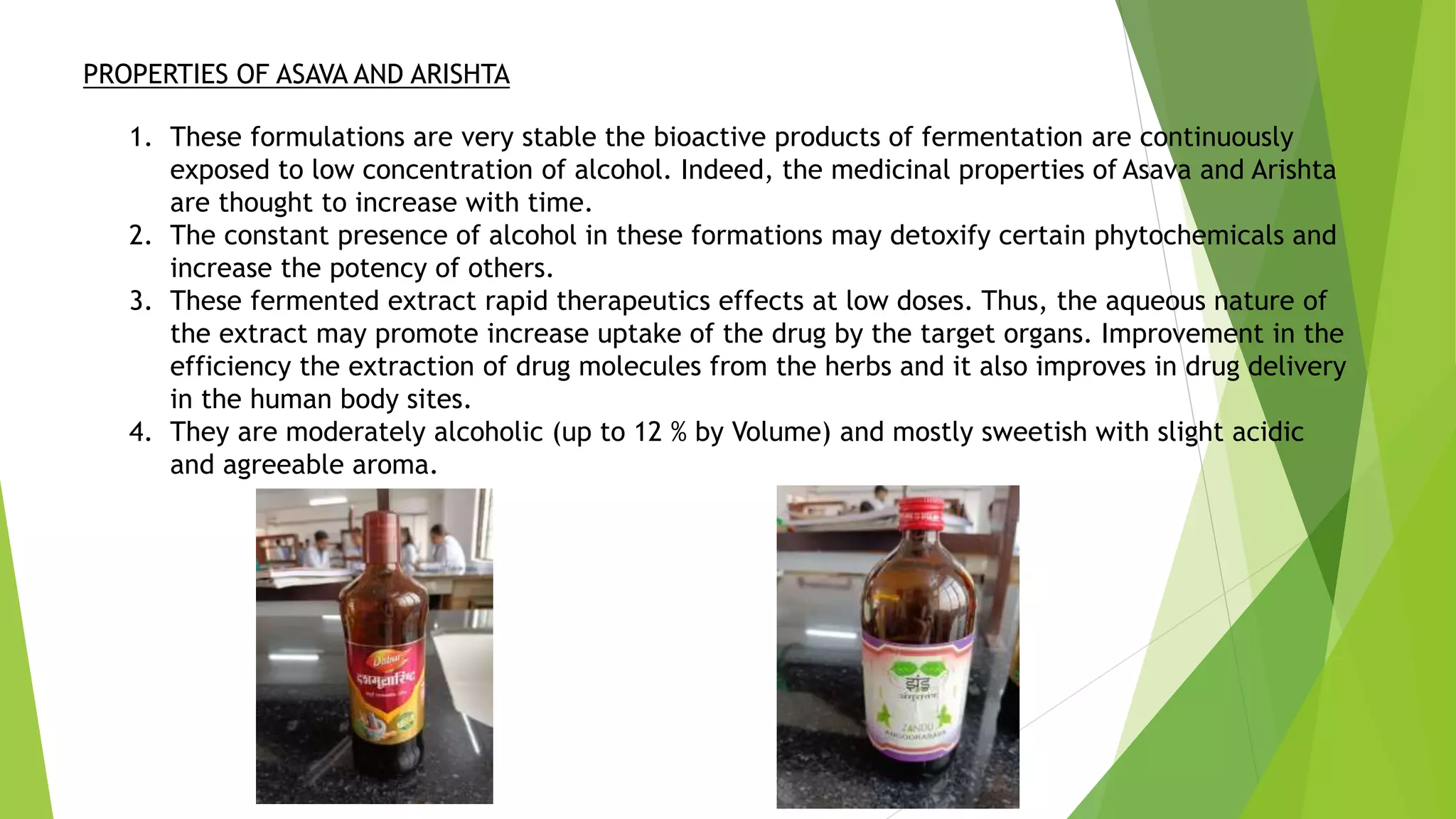 Identification of alcohol content in asava and arista.pptx | Herbs and ...